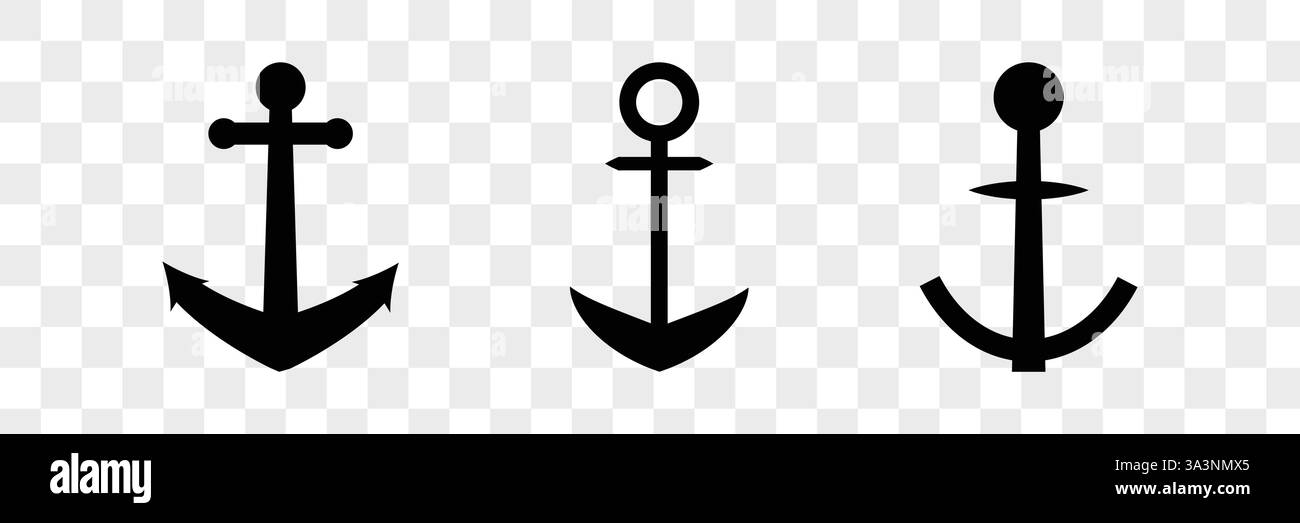 Anchor icon. Marine Anchor Vector flat Stock Vector Image & Art - Alamy