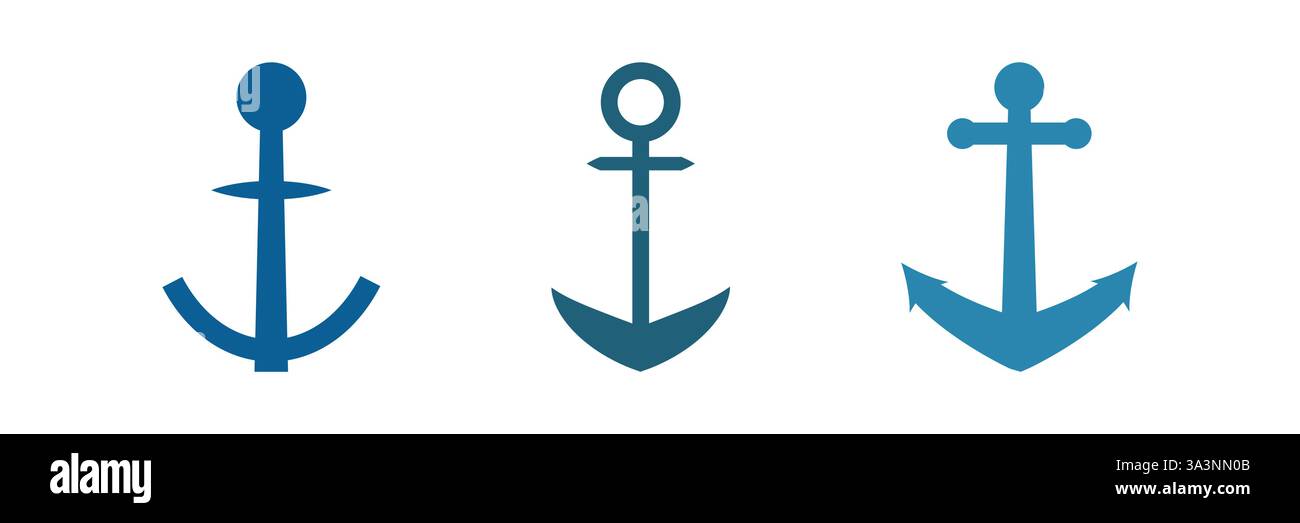 Boat anchor. Hand drawn boat anchor vector illustration. Vintage anchor ...
