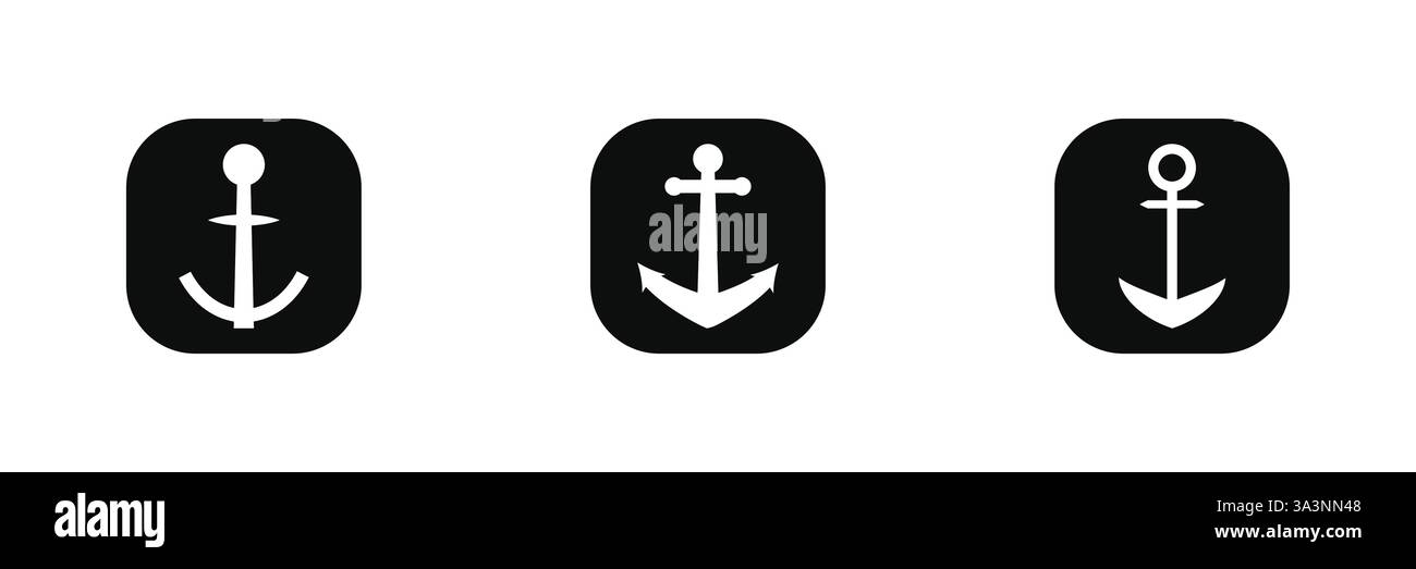 Anchor vector icon illustration. Creative sign from icons collection ...