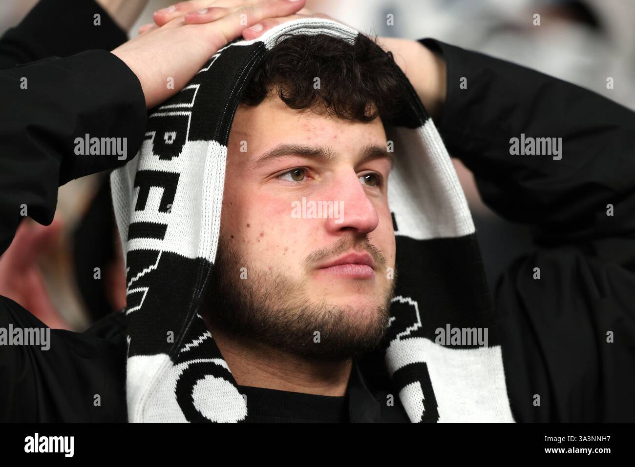 London, UK. 16th Mar, 2025. Newcastle fans at the Carabao Cup Final ...