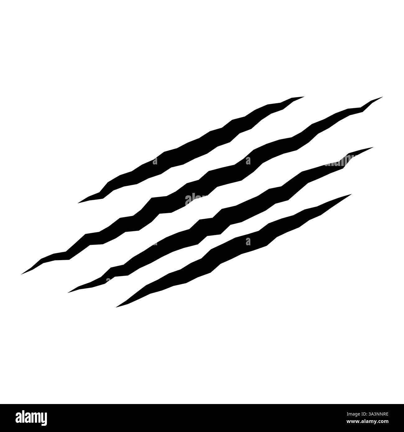 Animal claw scratches. Wild animal claws scratch texture. Vector ...