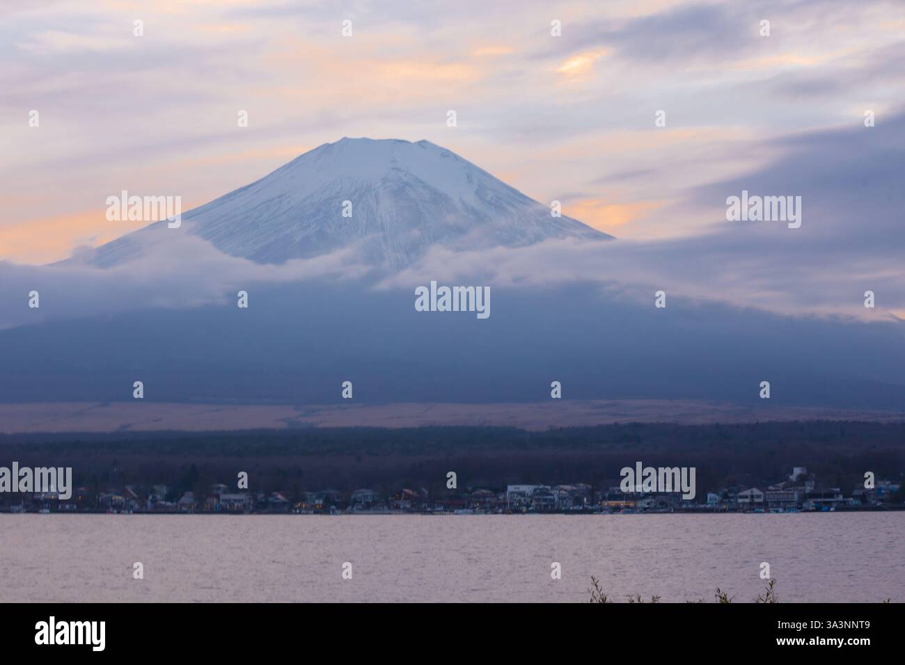 Lake Yamanaka, Yamanashi Prefecture is the largest of the five lakes ...