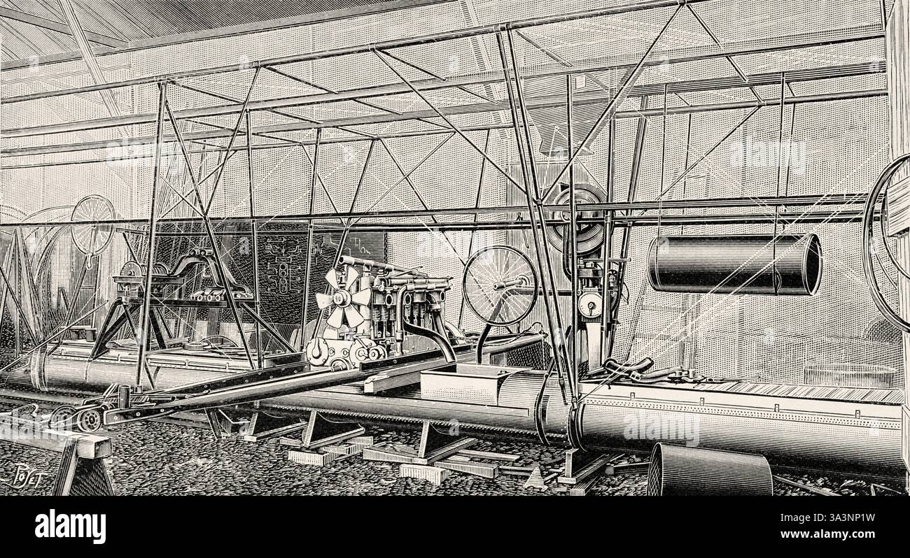 The Airship America designed and flown by Walter Wellman and Melvin ...