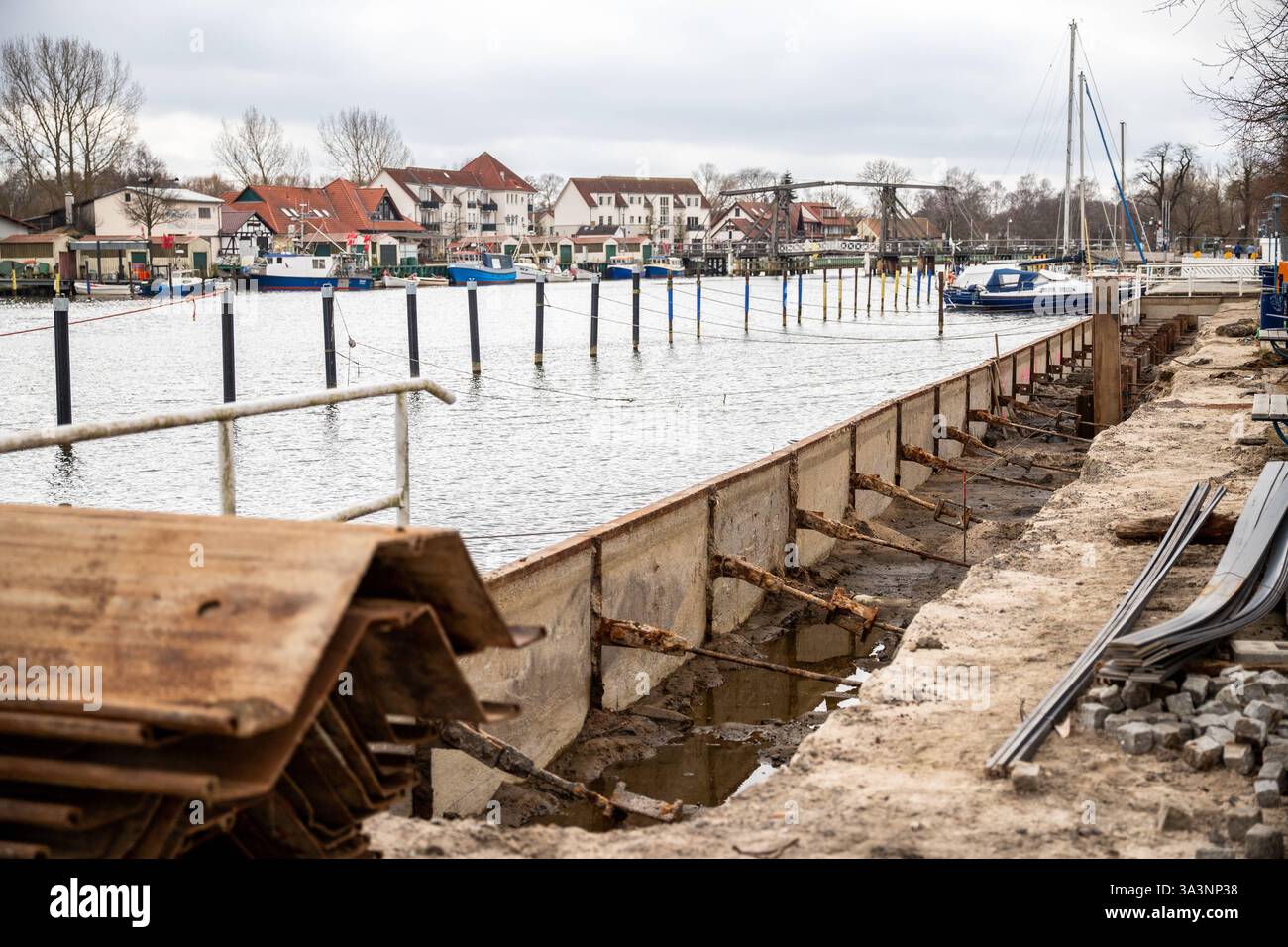 Letzter Abschnitt der Kaikante in Wieck wird saniert: alte ...
