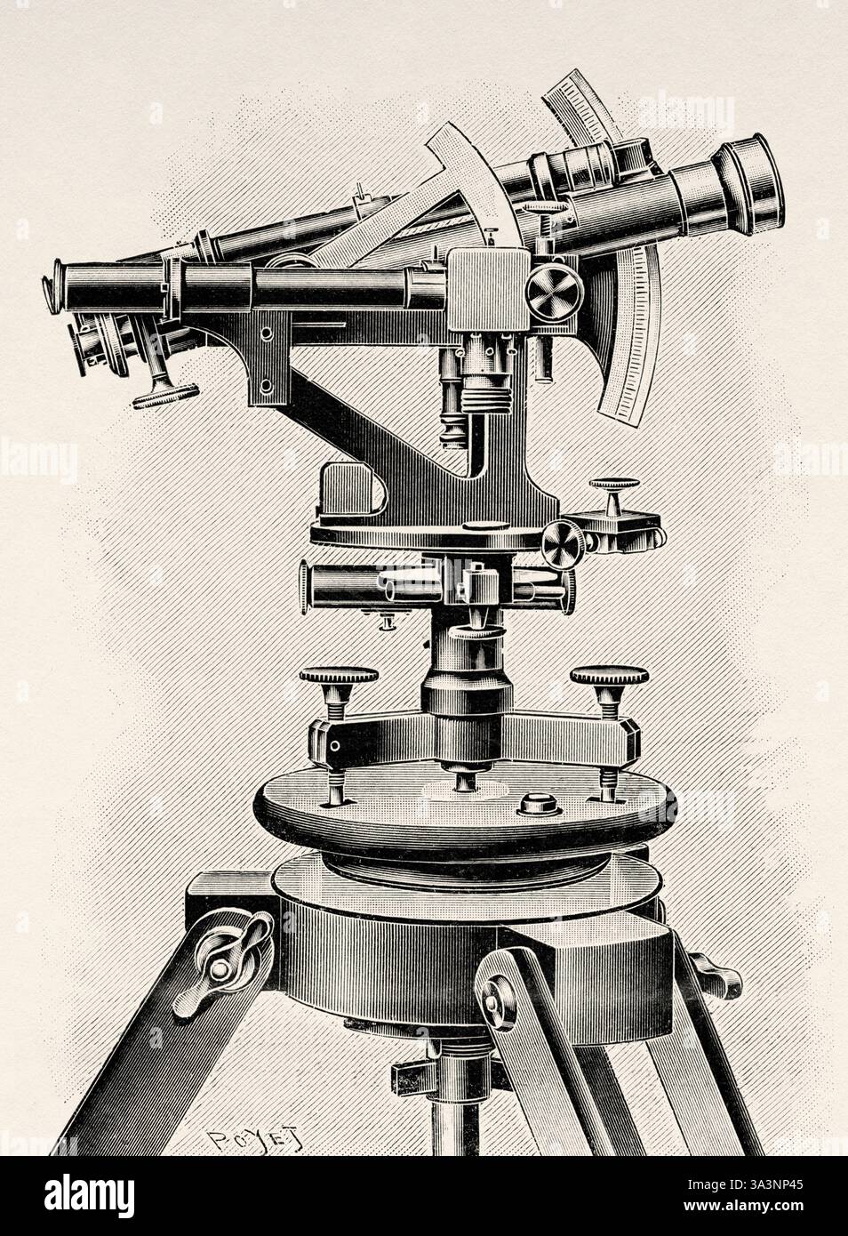 Azimuth circle, with microscopes, from the Cadastral Technical Service ...