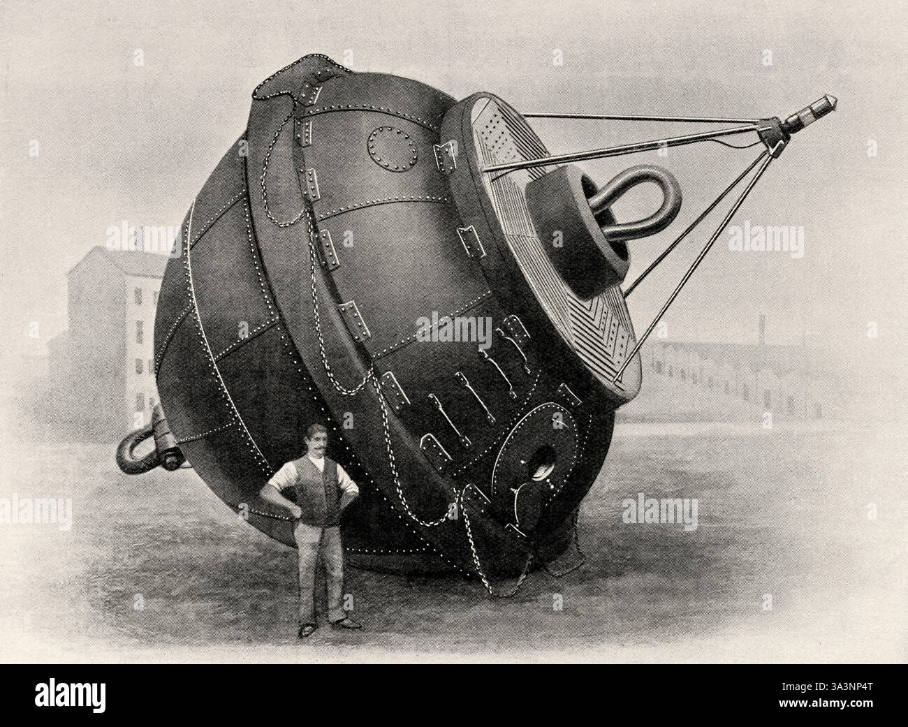 Mooring devices for a 240-metre transatlantic vessel. The Lusitama ...