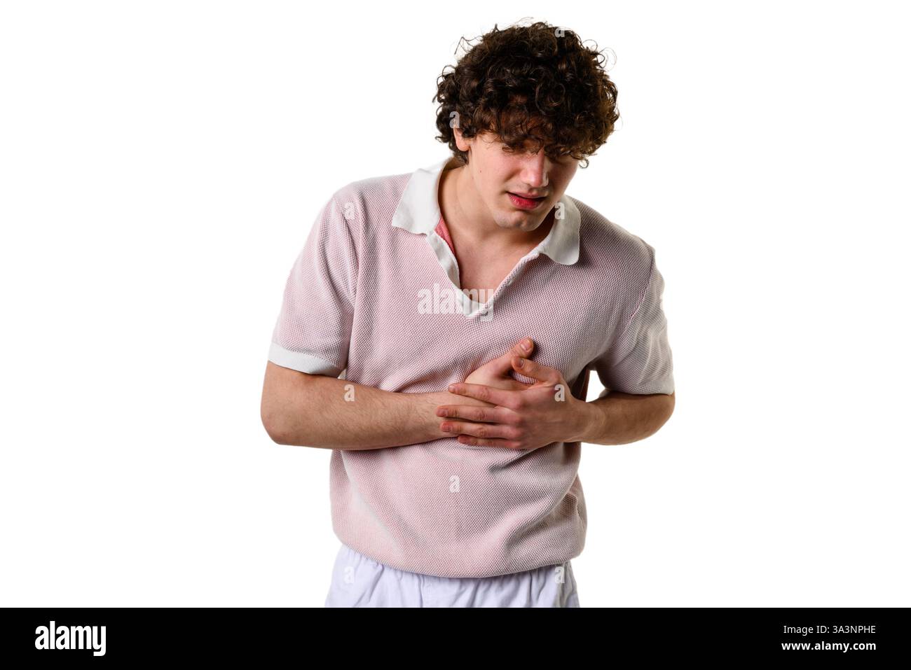 Suffering heartache from sudden painful myocardial infarction. Getting ...