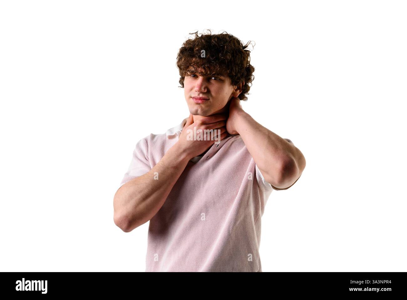 Virus caused inflammation of the back of the throat. Suffering acute ...