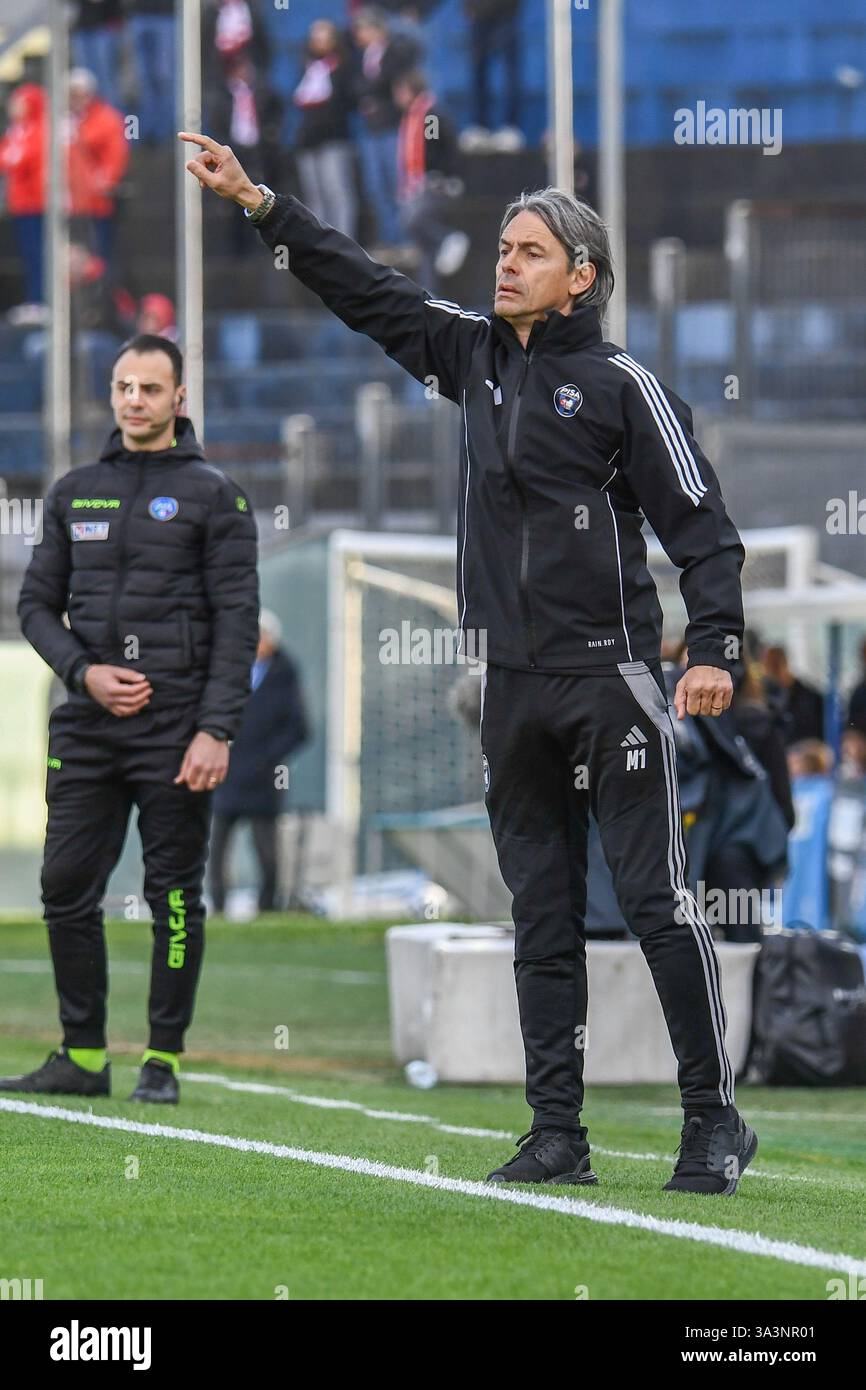 Pisa, Italy. 16th Mar, 2025. Head Coach Filippo Inzaghi (Pisa) during ...