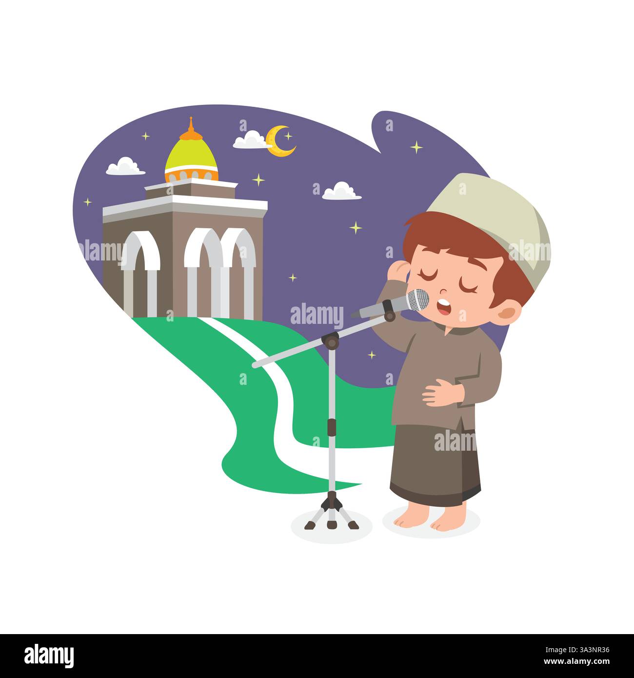 Call to prayer Stock Vector Images - Alamy