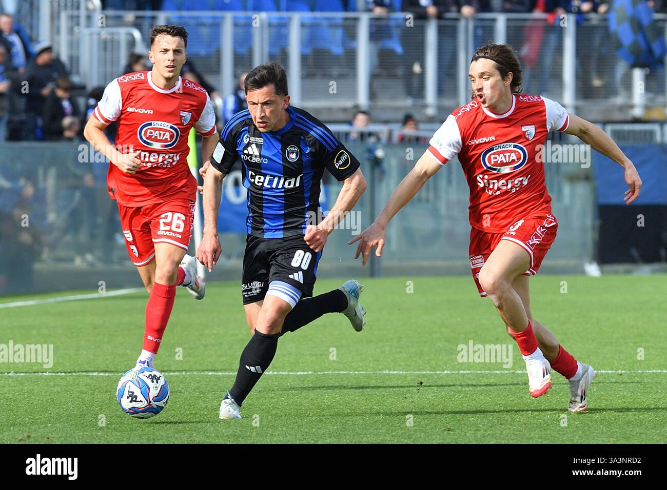 Olimpiu Vasile Morutan (Pisa) thwarted by David Wieser (Mantova) during ...