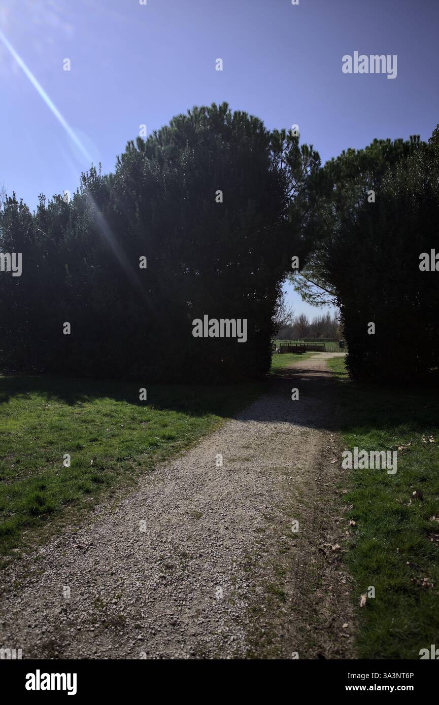 Opening in hedge hi-res stock photography and images - Alamy