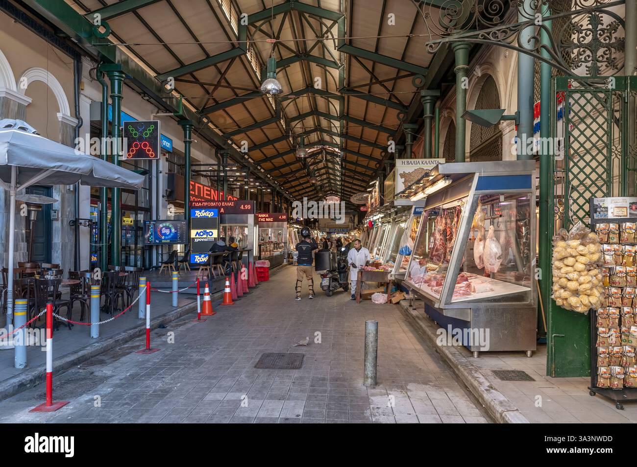 The Central Municipal Market of Athens, Greece Stock Photo - Alamy