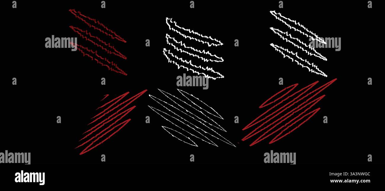 Cat claws scratches Stock Vector Images - Alamy