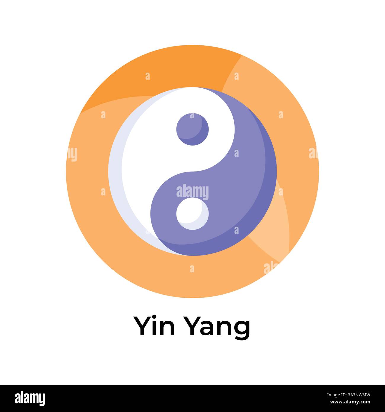 A chinese yin yang symbol vector design isolated on white background ...