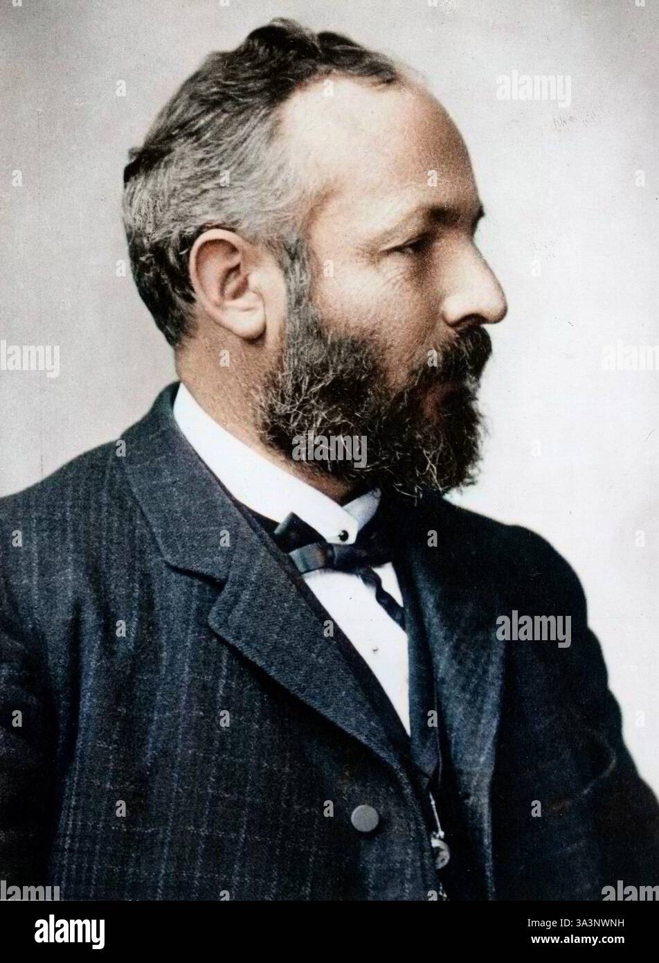 Portrait de Georg Cantor (1845 - 1918). Later coloring Stock Photo - Alamy