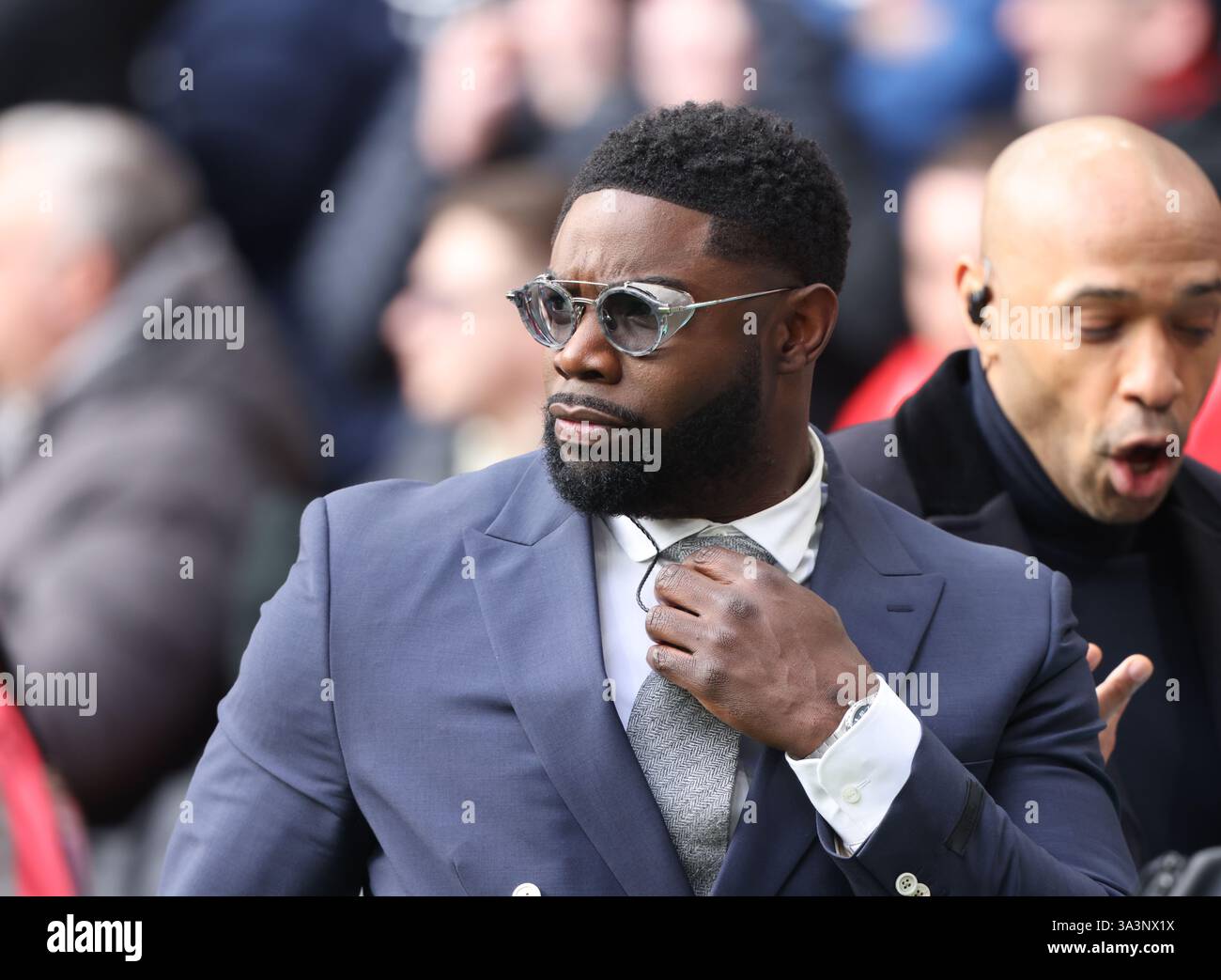 London, UK. 16th Mar, 2025. Micah Richards, television pundit and ...
