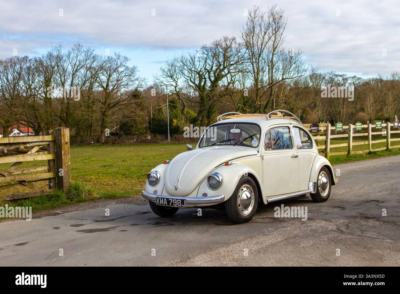 1964 60s sixties White VW Volkswagen. Heskin Hall, North-West Classics ...