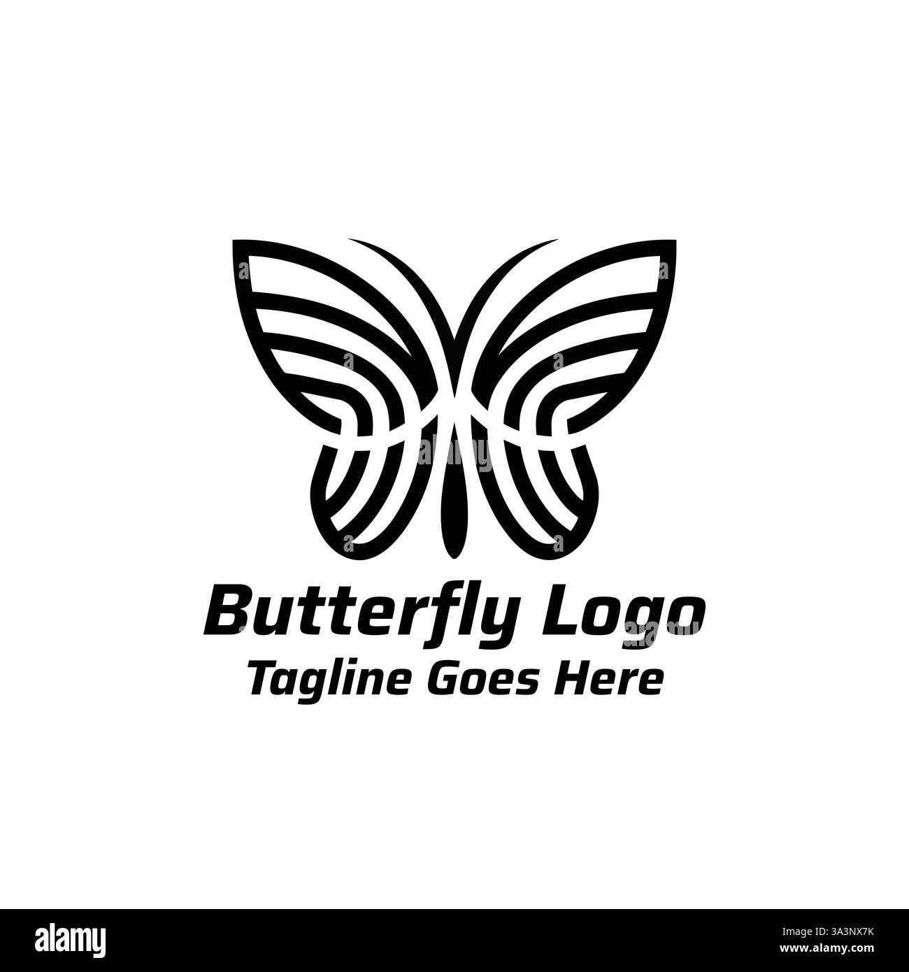 Dynamic butterfly logo Stock Vector Images - Alamy