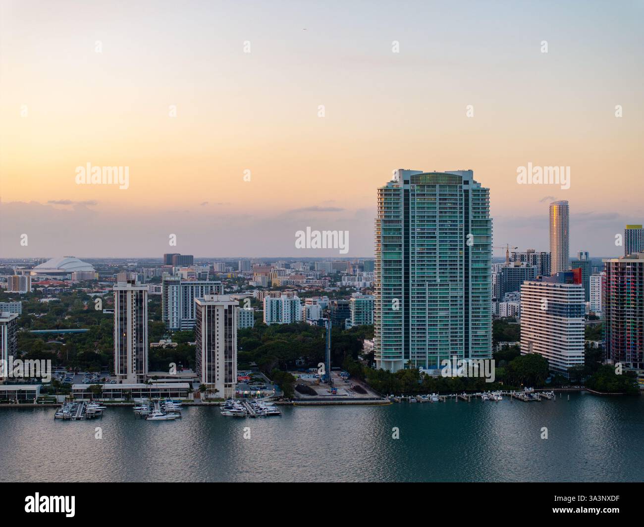 Brickell key aerial hi-res stock photography and images - Alamy