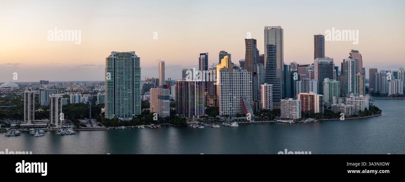 Aerial panorama Brickell Miami 2025 Stock Photo - Alamy