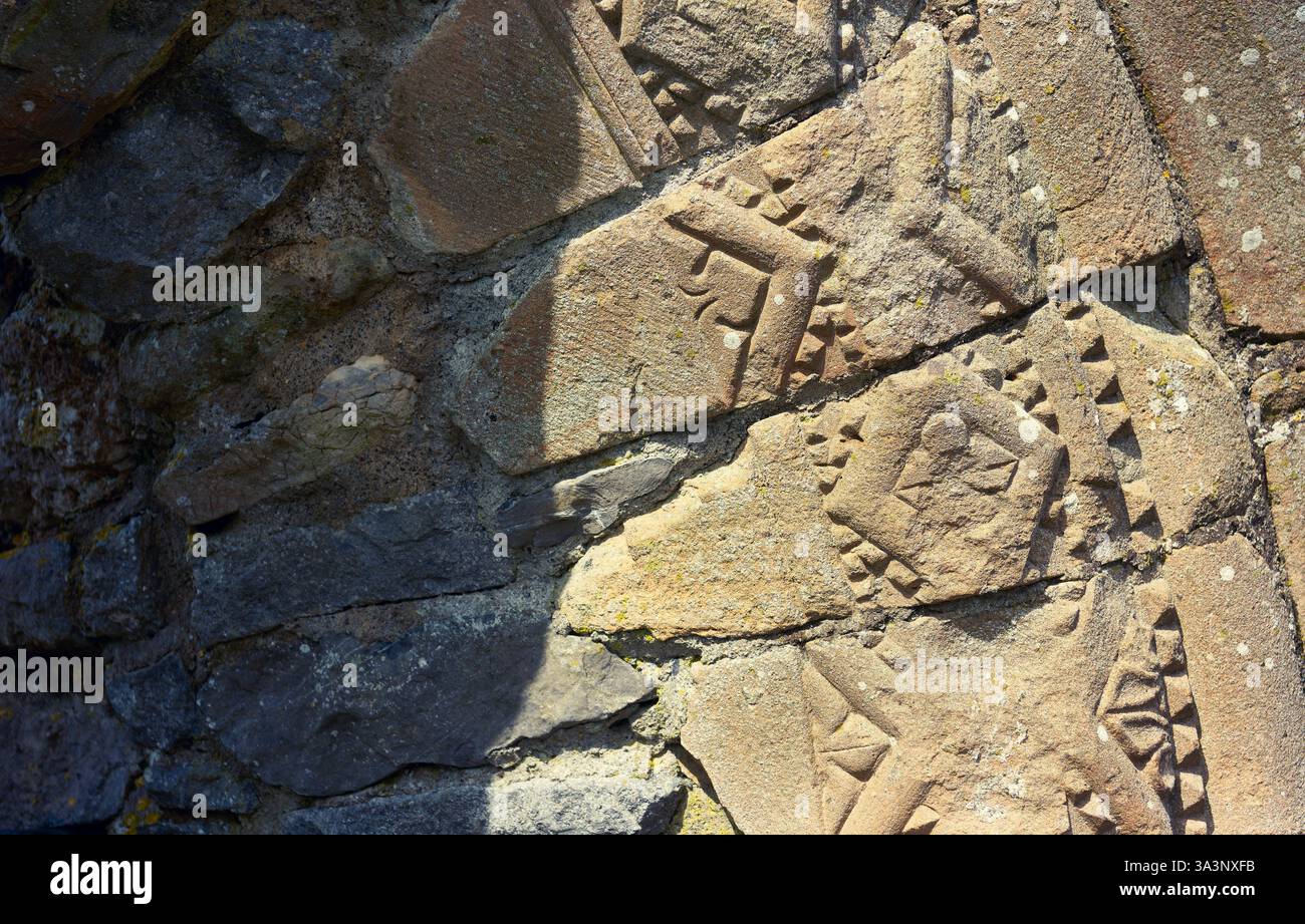 Ancient Celtic stone engravings carvings Stock Photo - Alamy