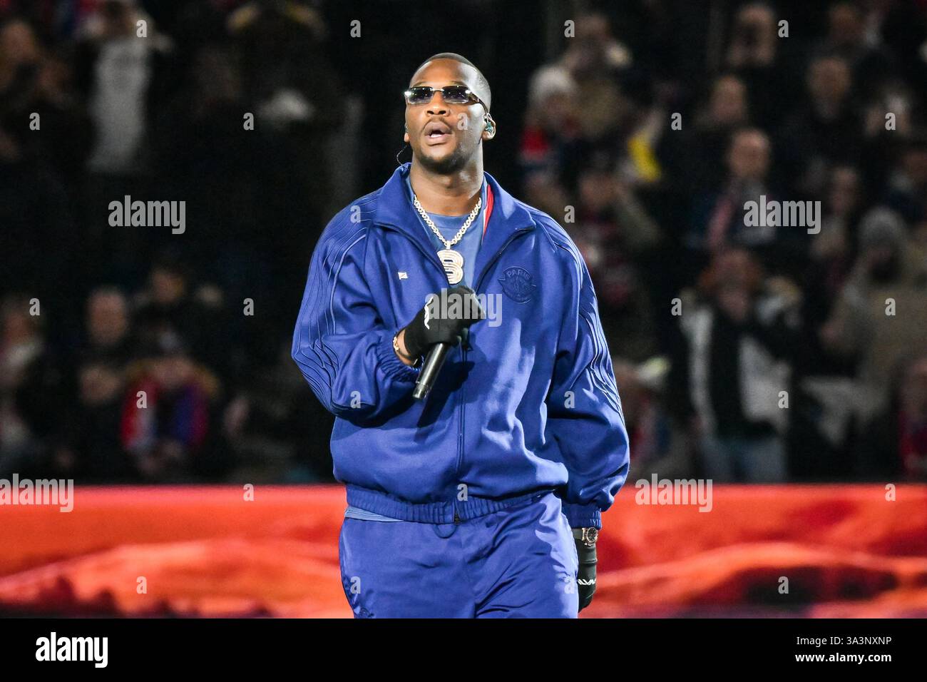 Paris, France. 16th Mar, 2025. French rapper SDM performs before the ...