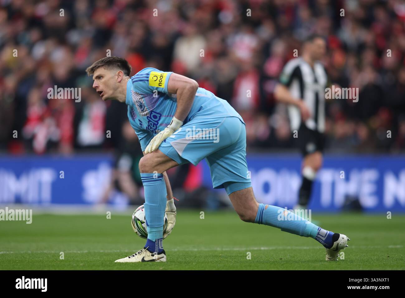 Newcastle United Goalkeeper Nick Pope during the Carabao Cup Final ...
