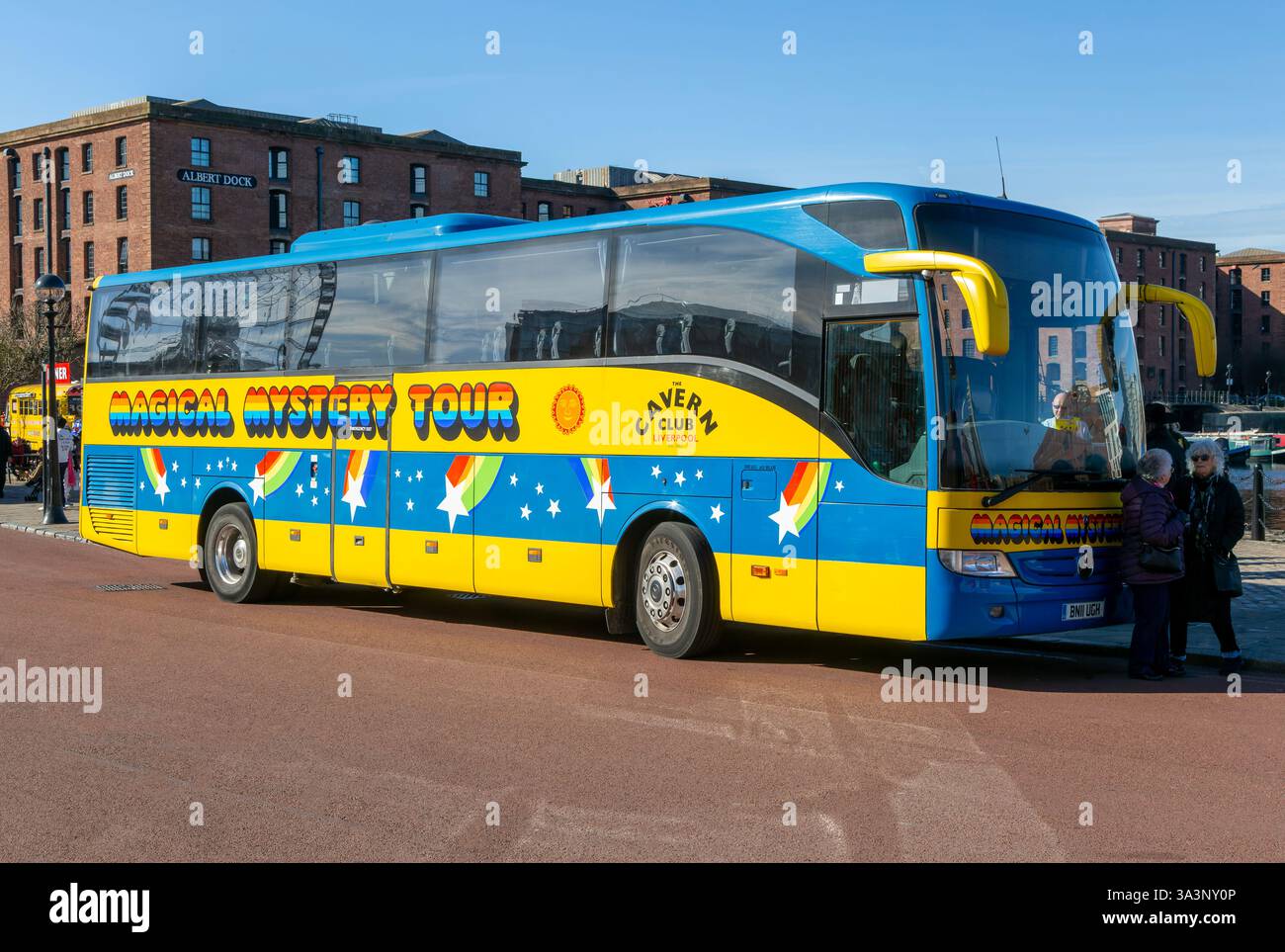 Magical Mystery Tour bus trip vehicle, Beatles sightseeing, Royal ...