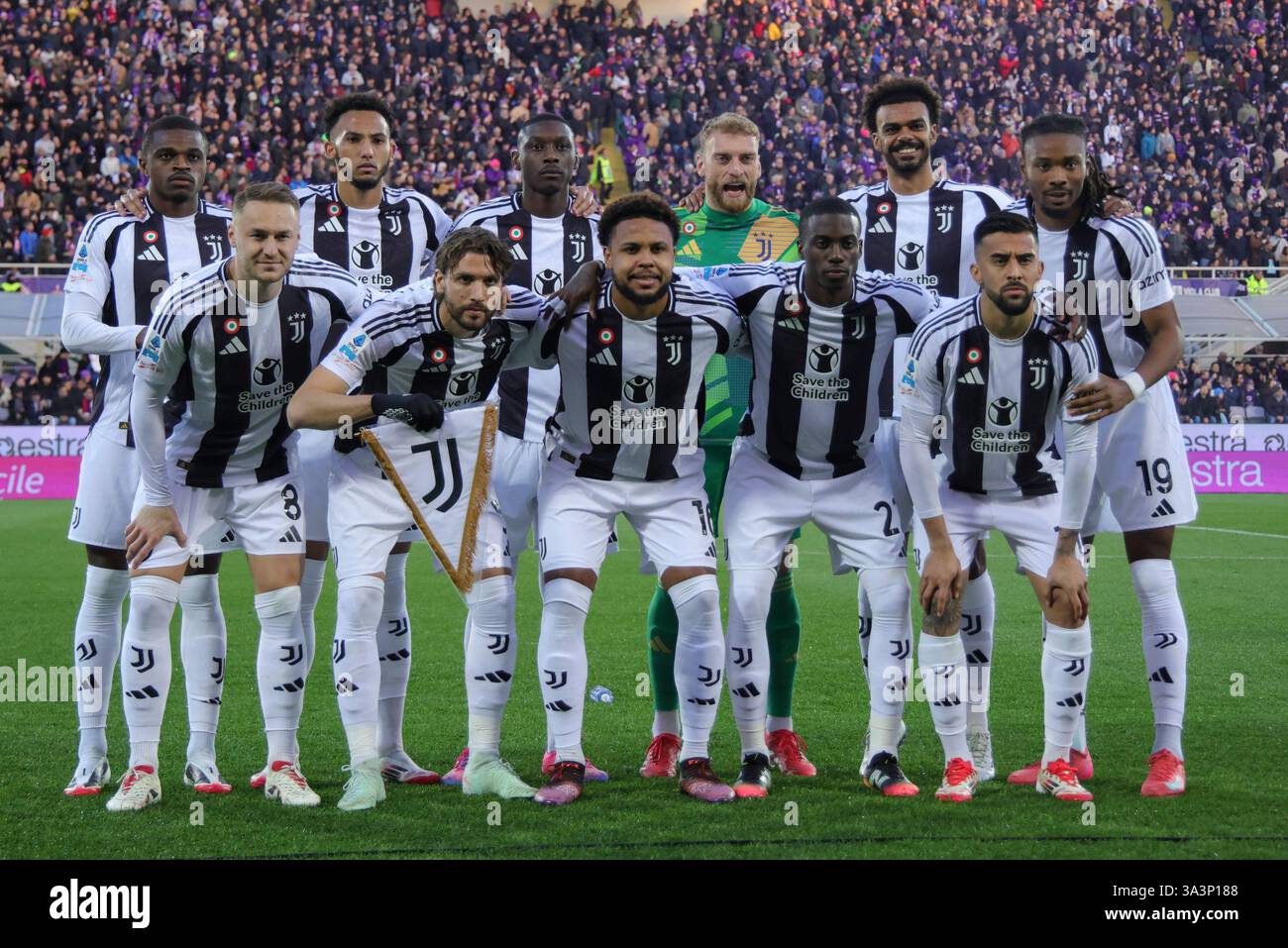 Roma, Italy. 16th Mar, 2025. Players of Juventus FC line up during the ...