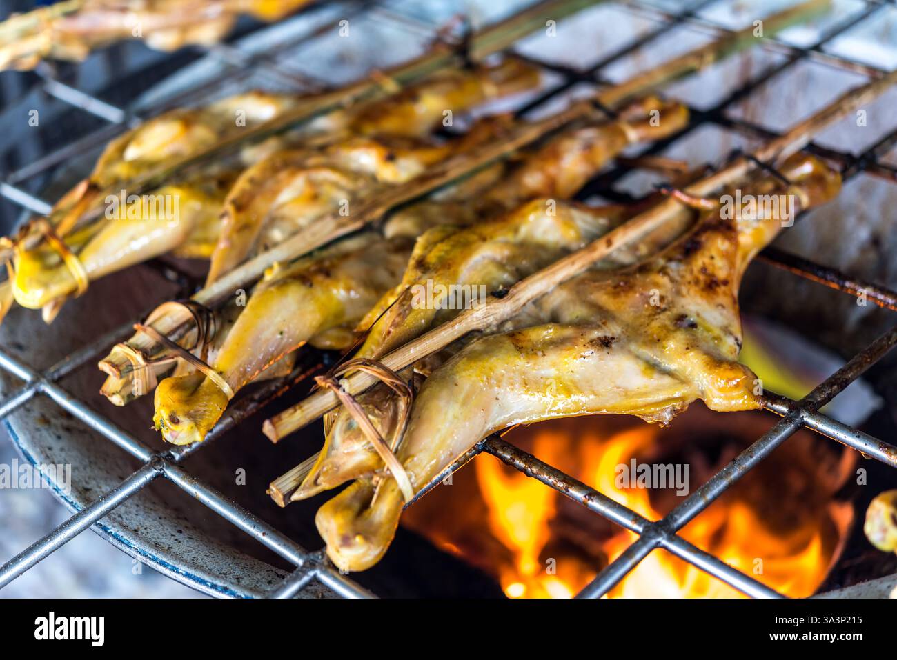 Grilled chicken sauce is a Thai barbeque food by chicken and sauce ...