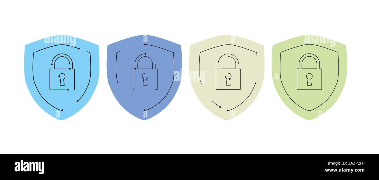 Cyber security protection devices from hacker attack Stock Vector Image ...