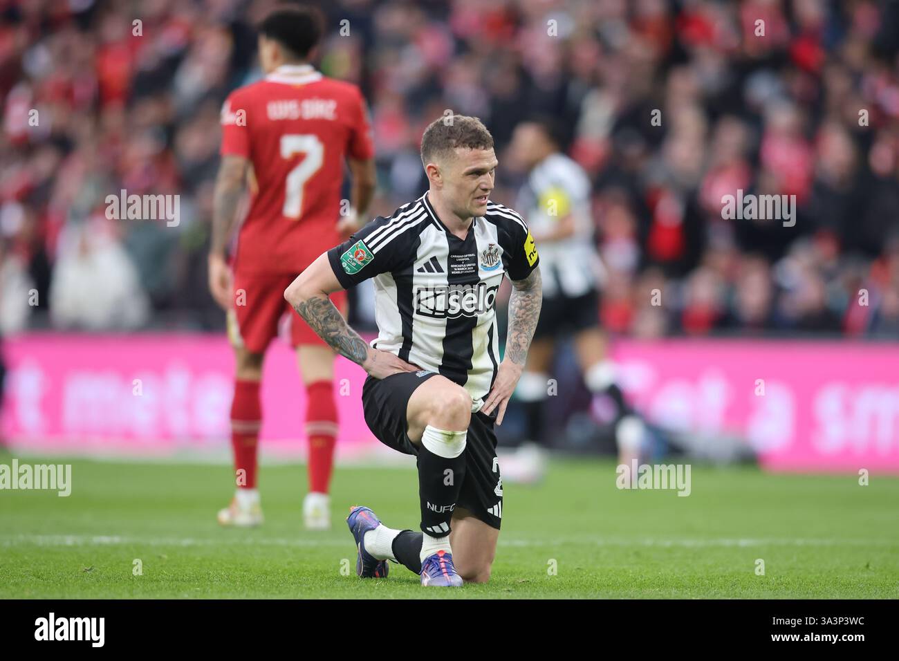 Newcastle United's Kieran Trippier during the Carabao Cup Final between ...