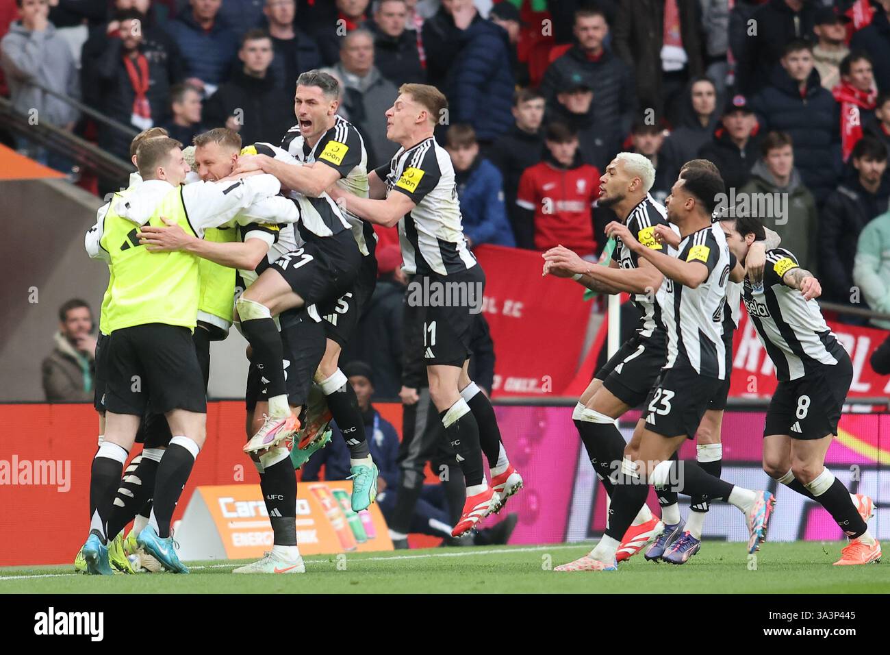 Newcastle United players celebrates Newcastle United's Dan Burn’s ...