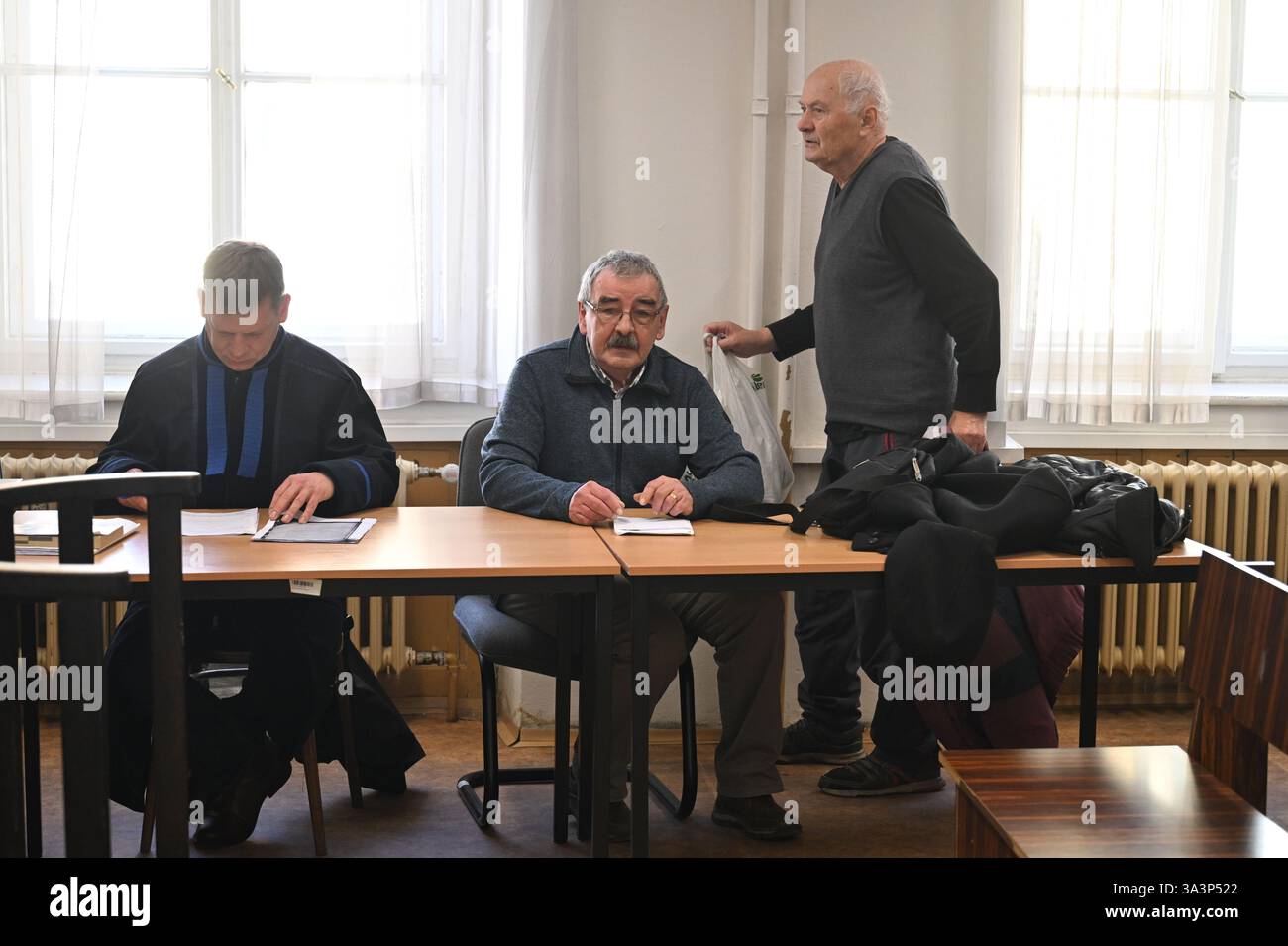 Prague, Czech Republic. 17th Mar, 2025. Two former Communist secret ...