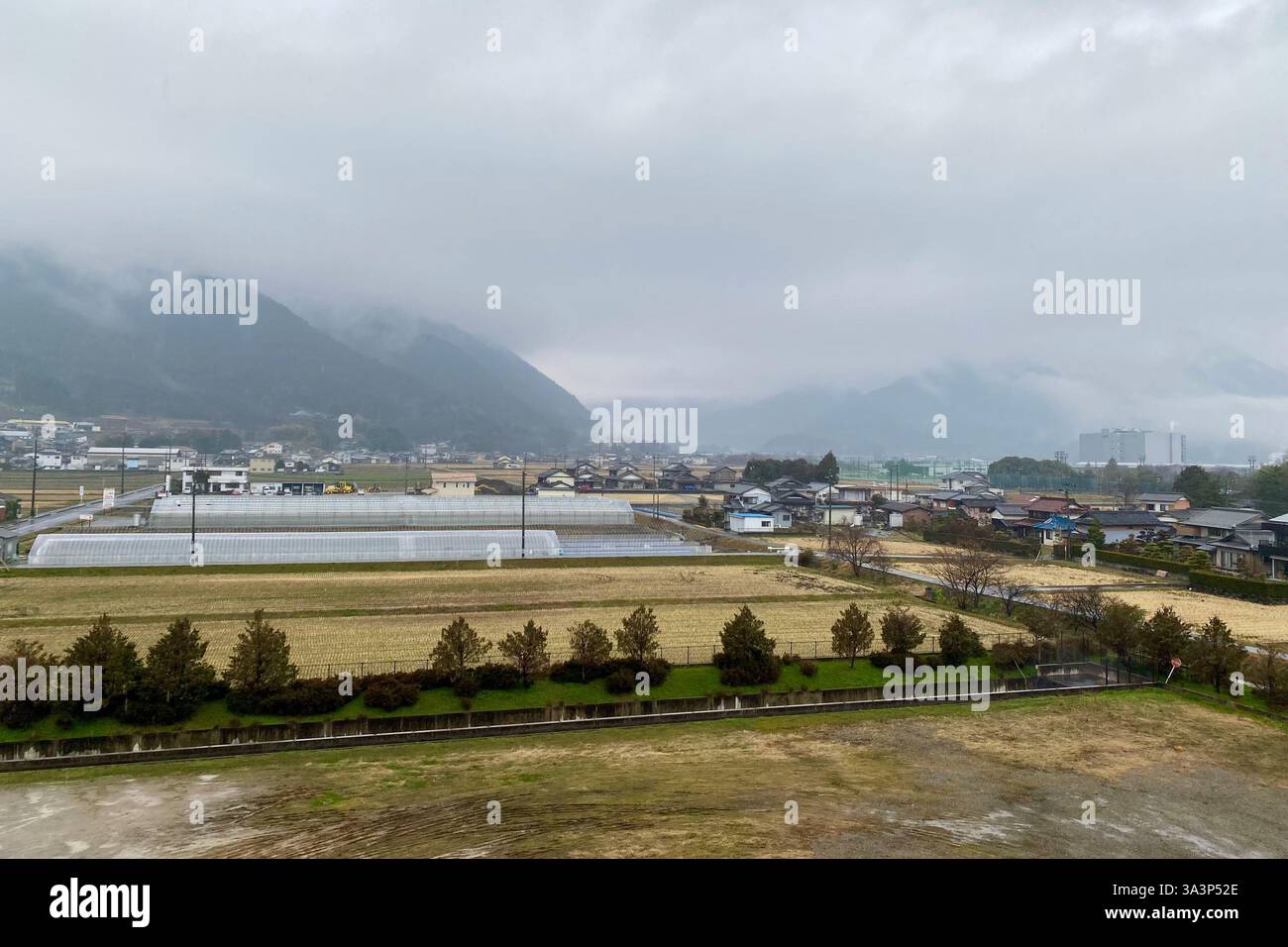 This serene landscape captures the peaceful essence of the Japanese ...