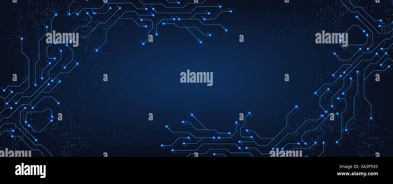 Circuit board digital abstract background. Motherboard technology ...