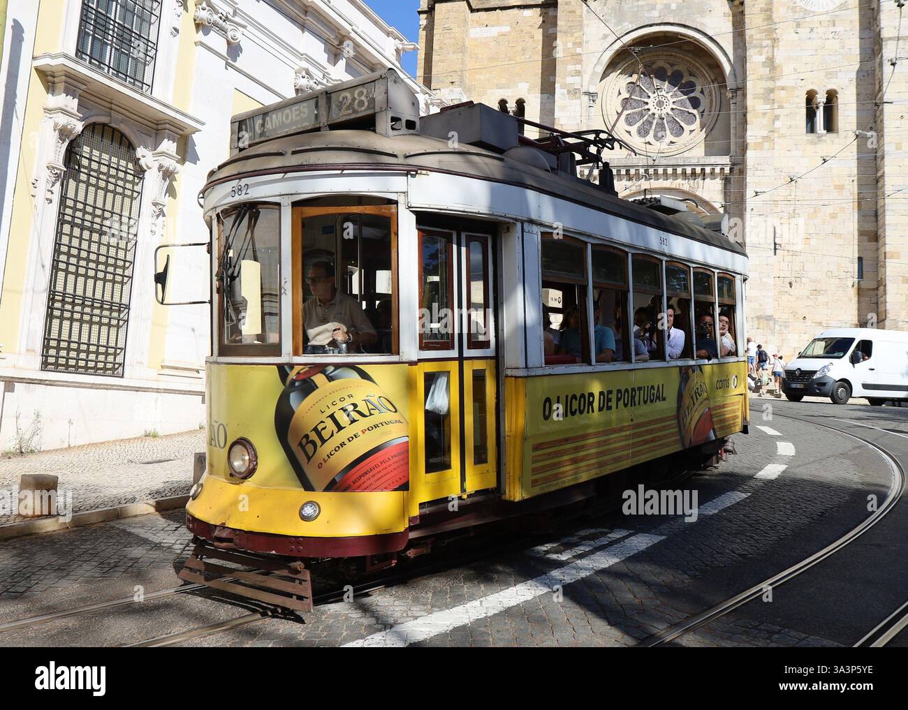 Tram in old city hi-res stock photography and images - Alamy