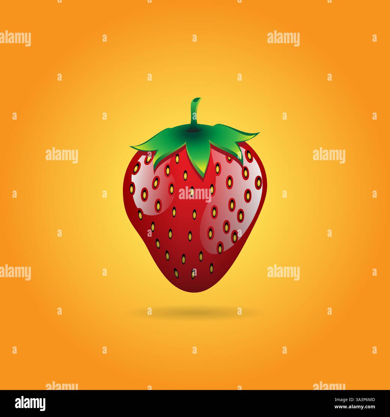 Strawberry and orange Stock Vector Images - Alamy