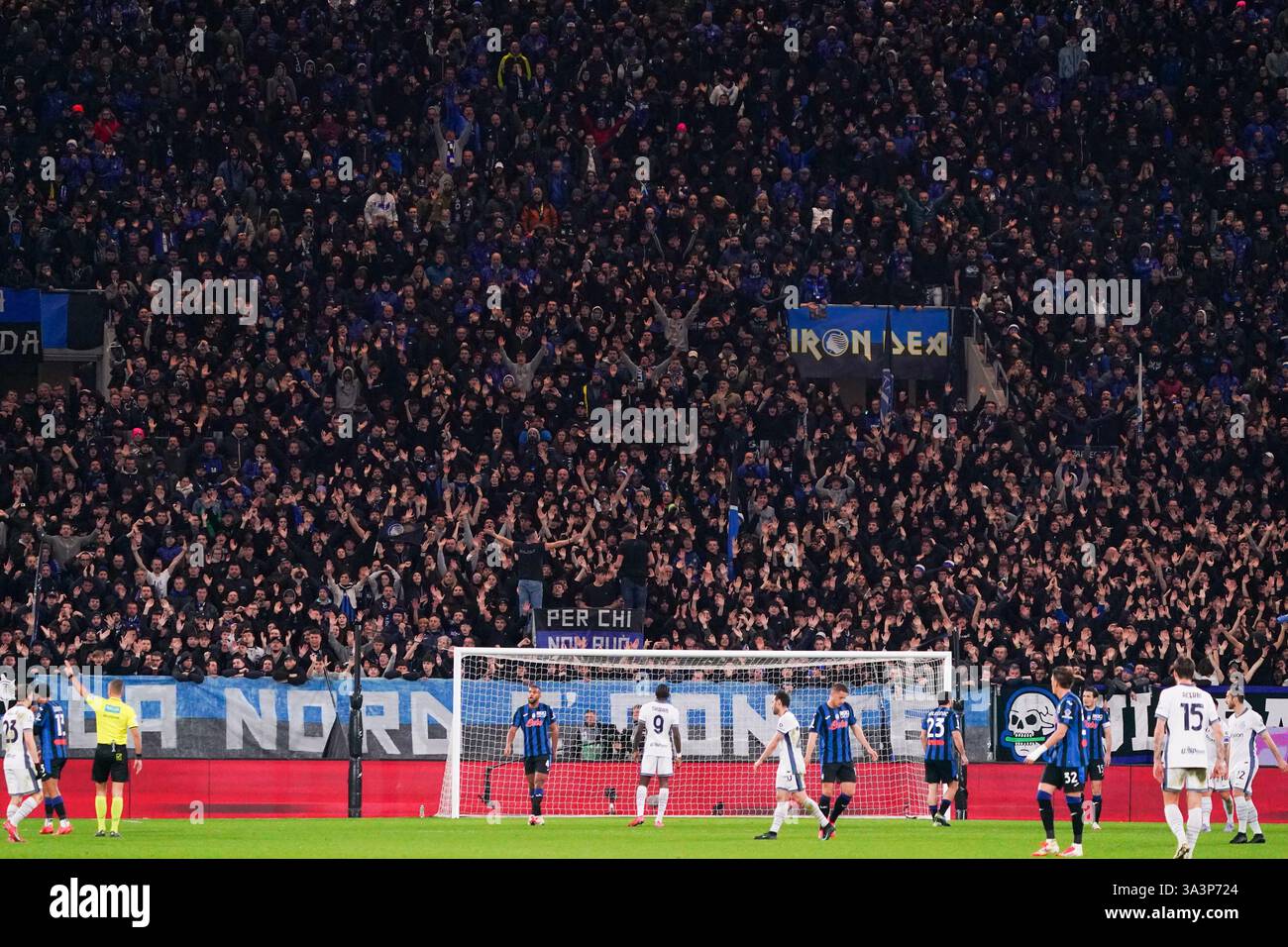Atalanta BC Supporters during the Italian championship Serie A football ...
