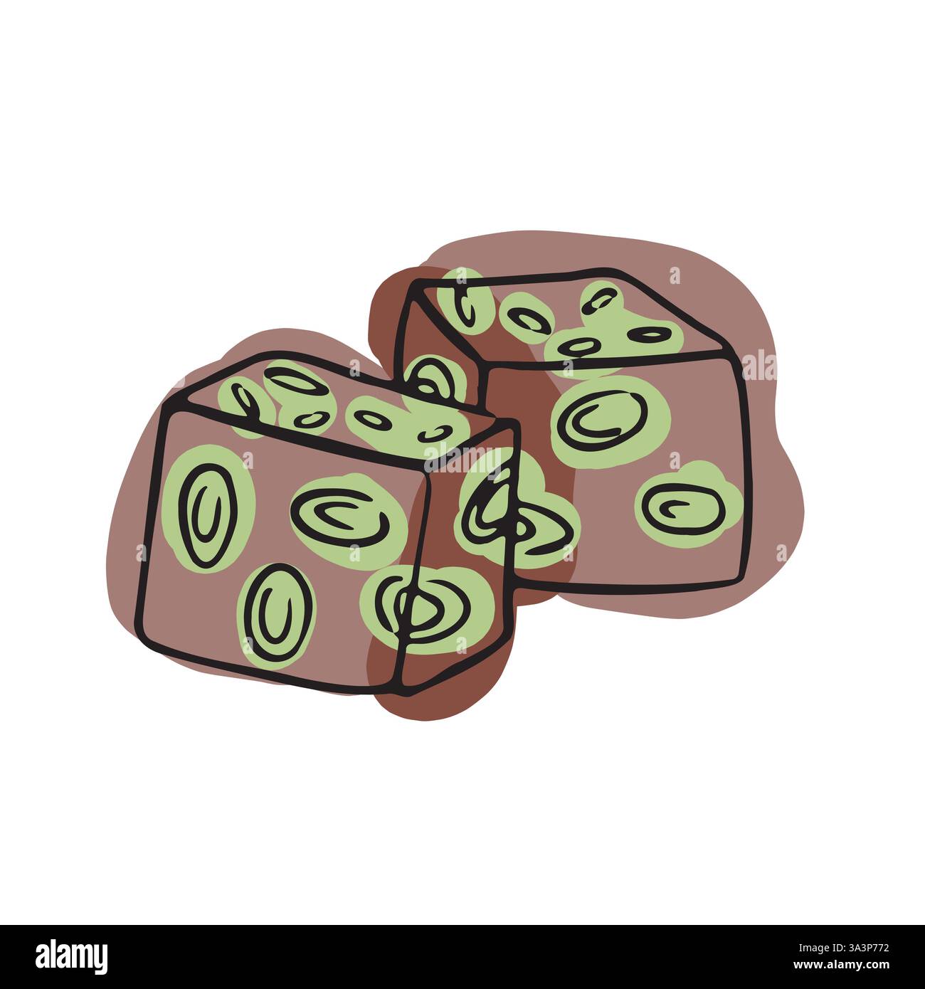 Classic turkish delight Stock Vector Images - Alamy