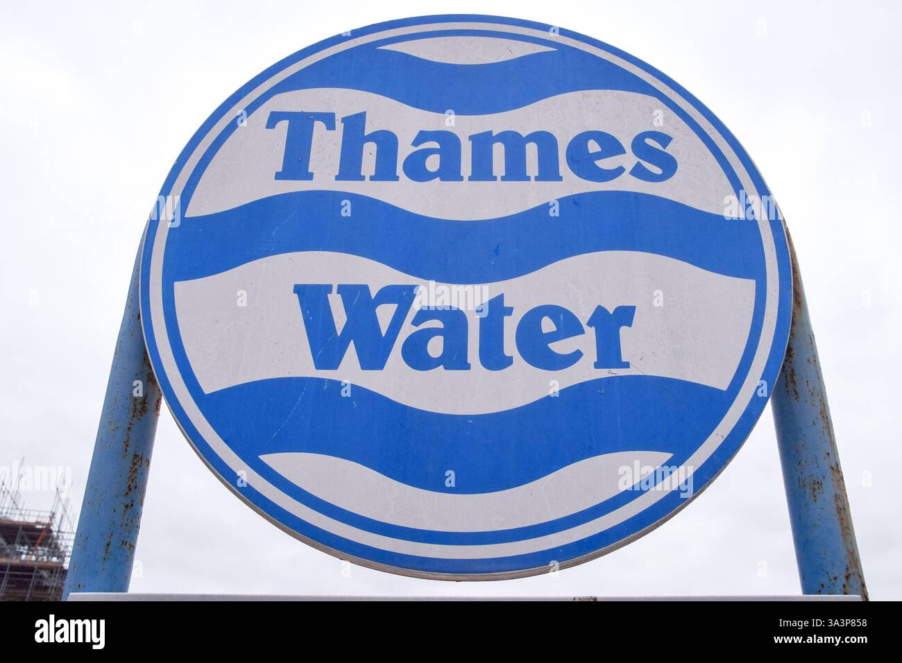 London, England, UK. 17th Mar, 2025. A Thames Water sign as the Court ...