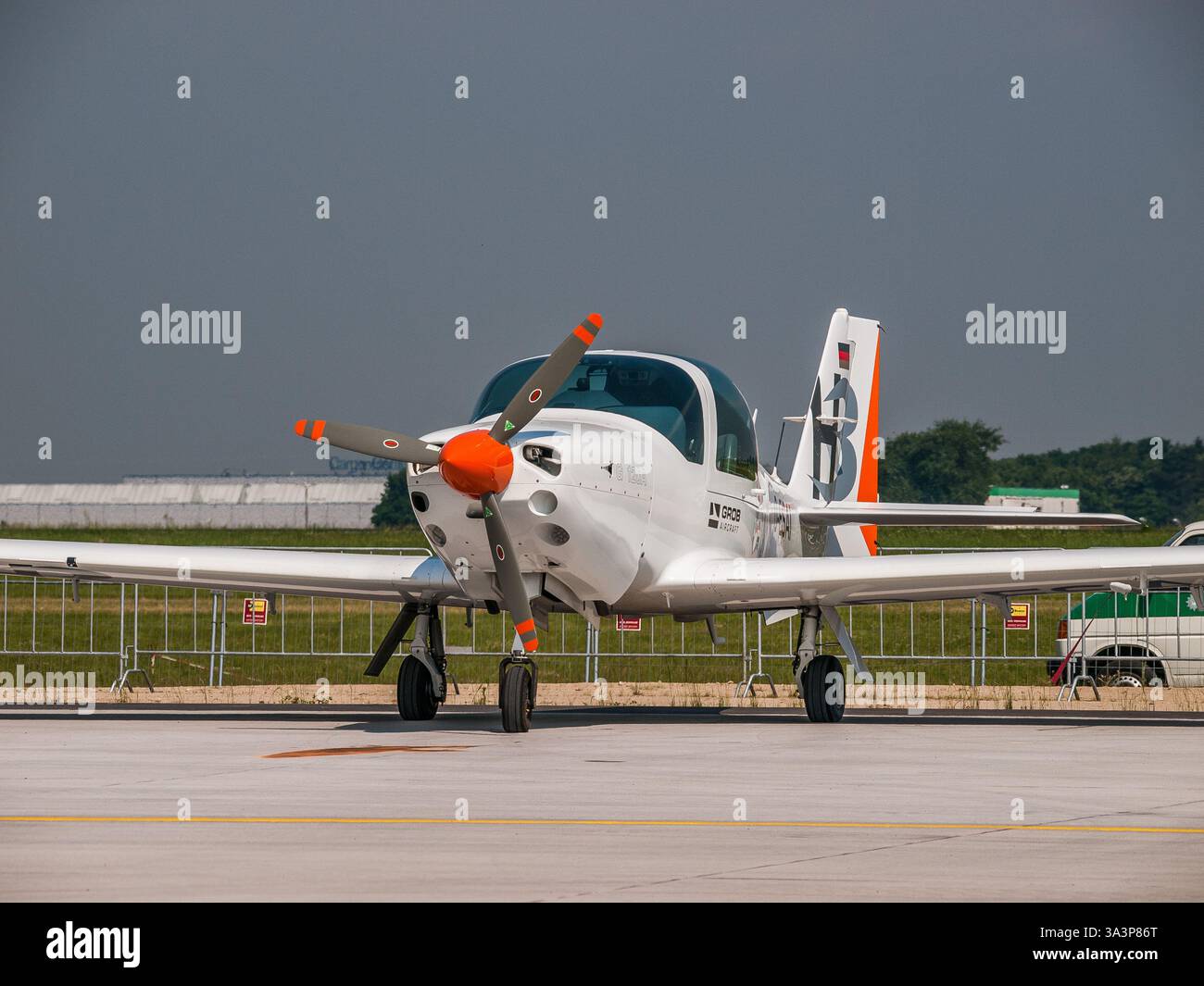 Belin, Germany - June.11.2010: Grob G 120 two-seat training and ...