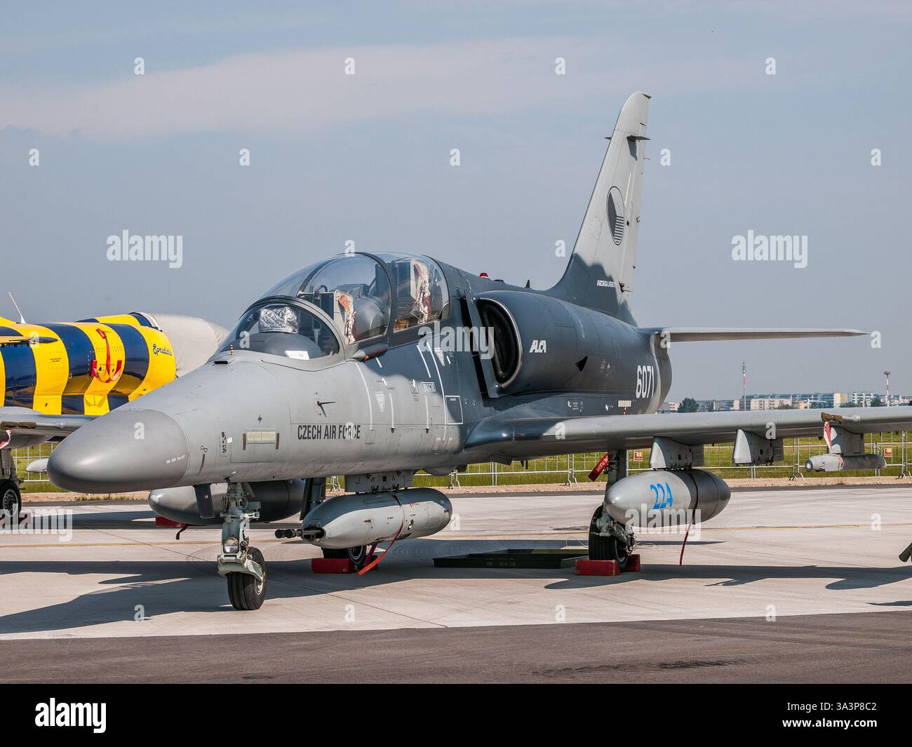 Belin, Germany - June.11.2010: Czech Air Force Aero L-159 ALCA subsonic ...