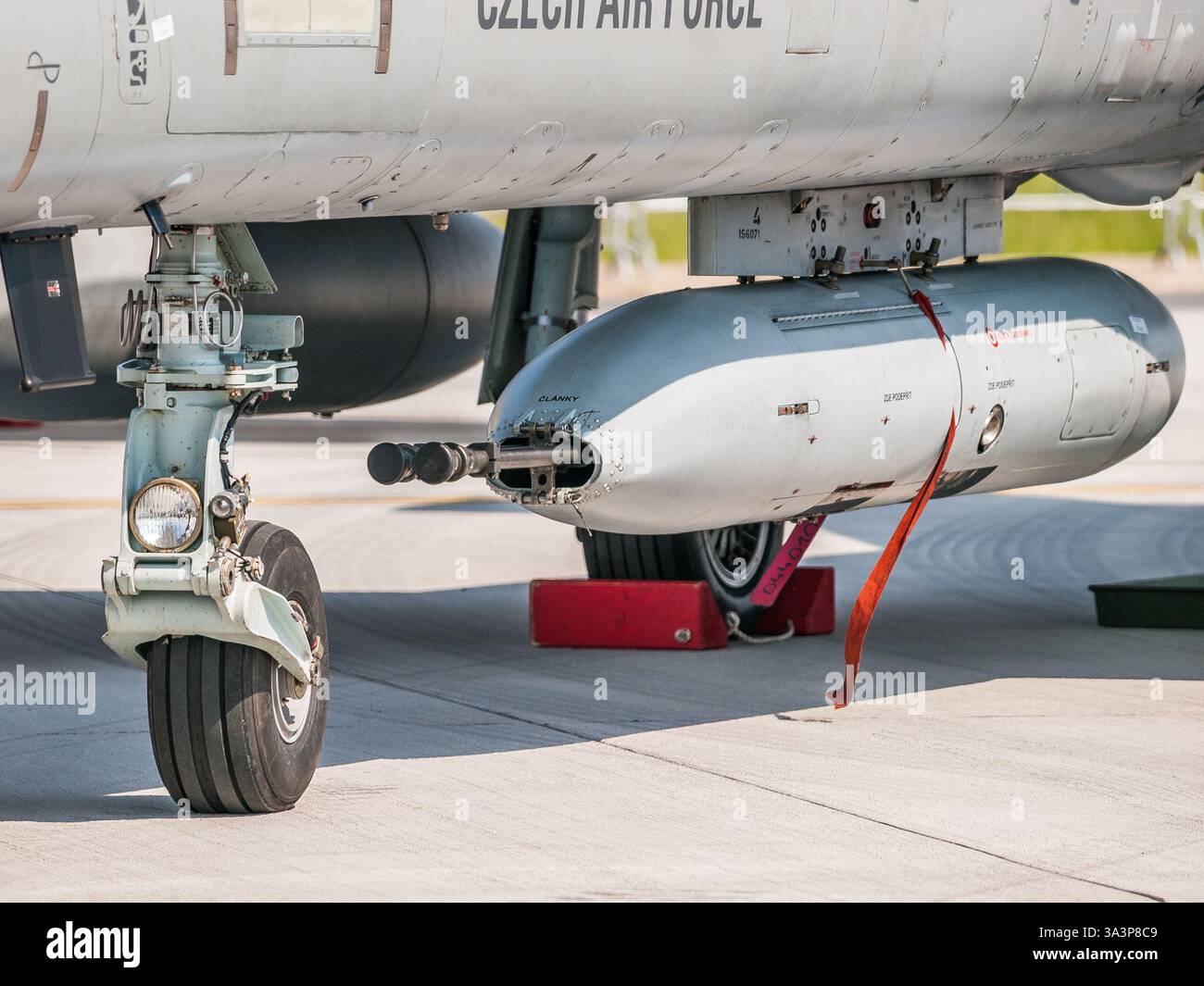 Belin, Germany - June.11.2010: Planem gun pod with 20mm twin-barrel ...