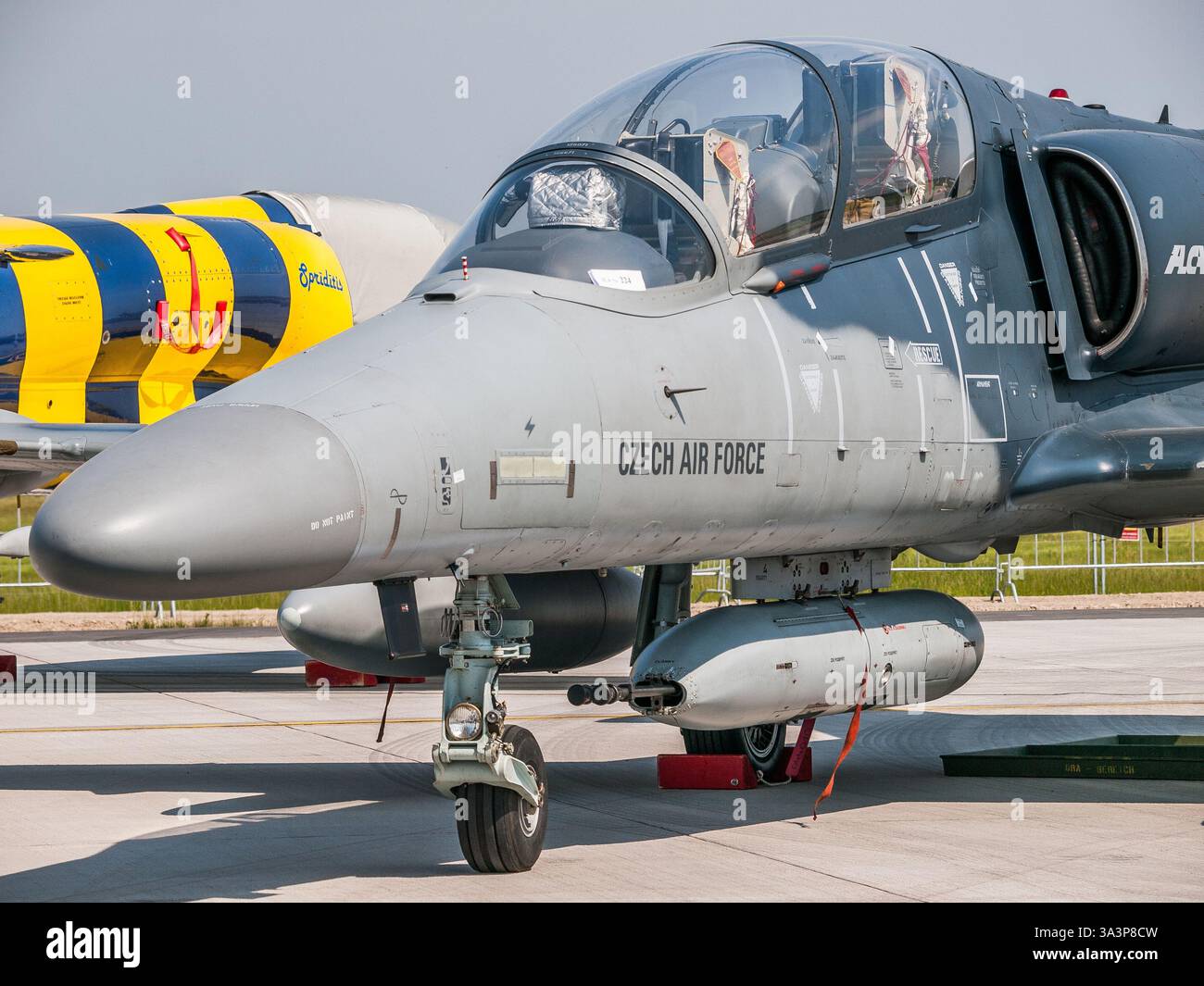 Belin, Germany - June.11.2010: Czech Air Force Aero L-159 ALCA subsonic ...