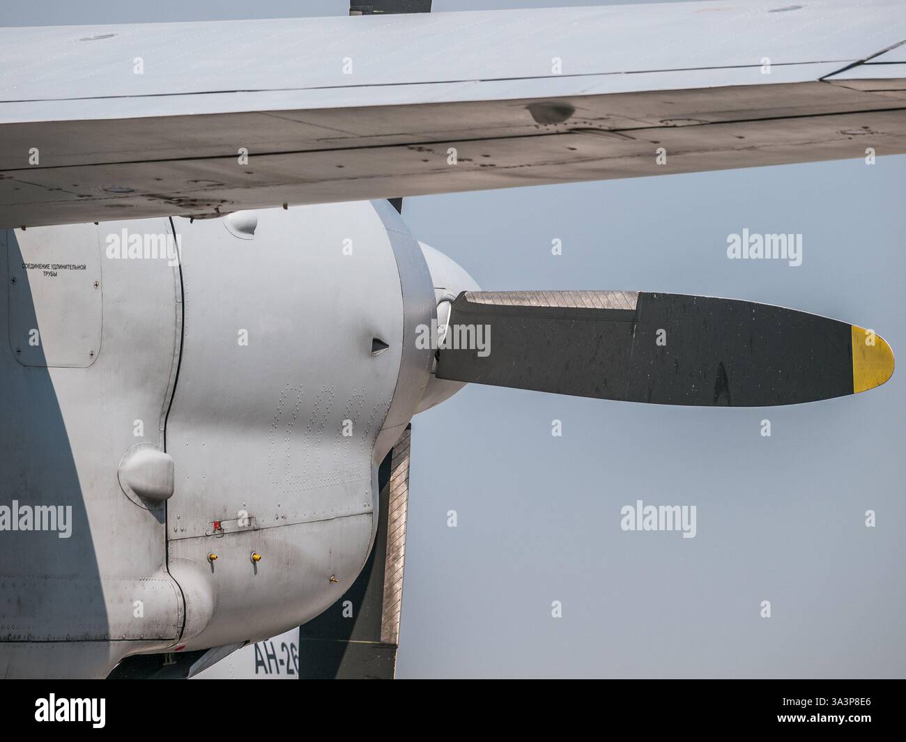 Belin, Germany - June.11.2010: Contant-speed propeller of Serbian Air ...