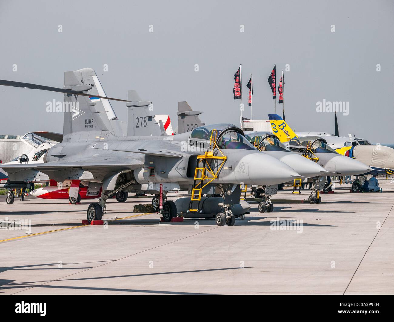 Belin, Germany - June.11.2010: Saab JAS 39 Gripen light single-engine ...