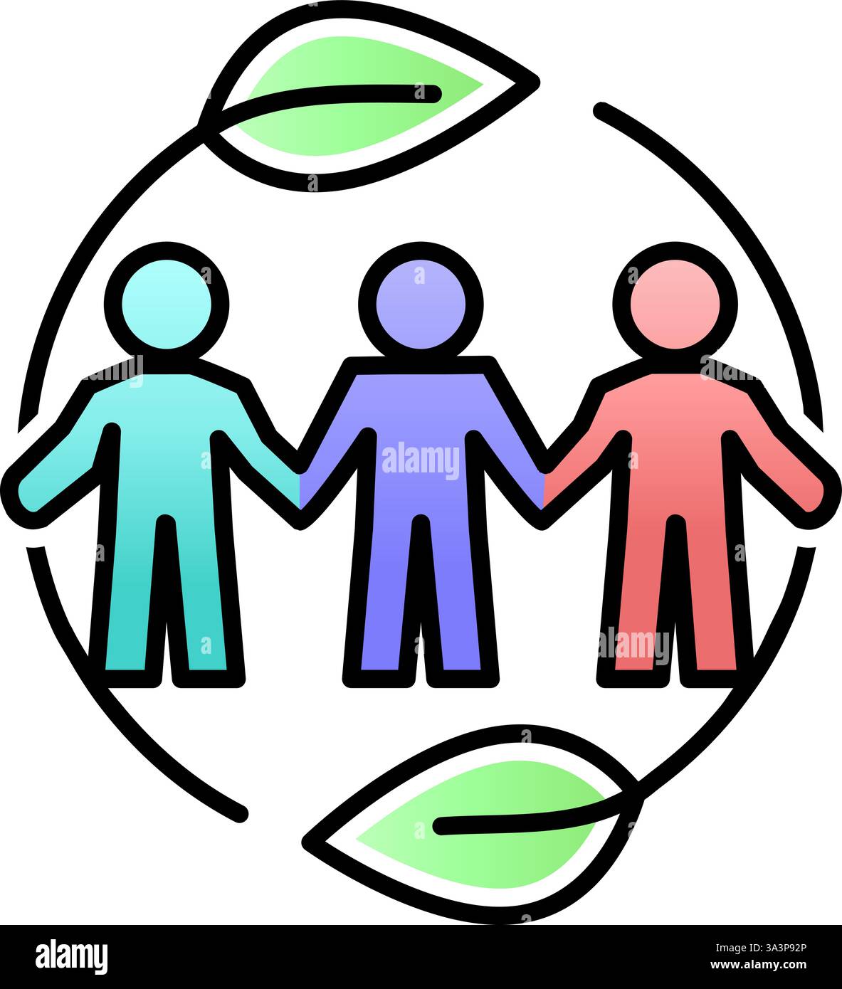 Community Education Ecology Icon. Save nature logo Stock Vector Image ...