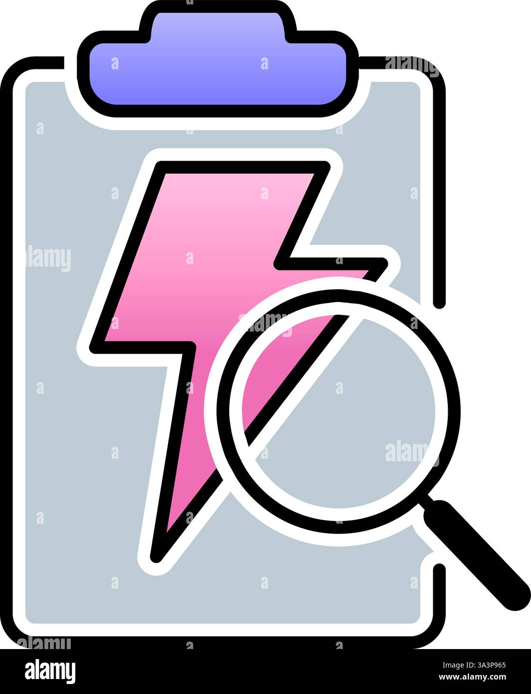 Energy audit icon. Inspection energy efficiency symbol Stock Vector ...